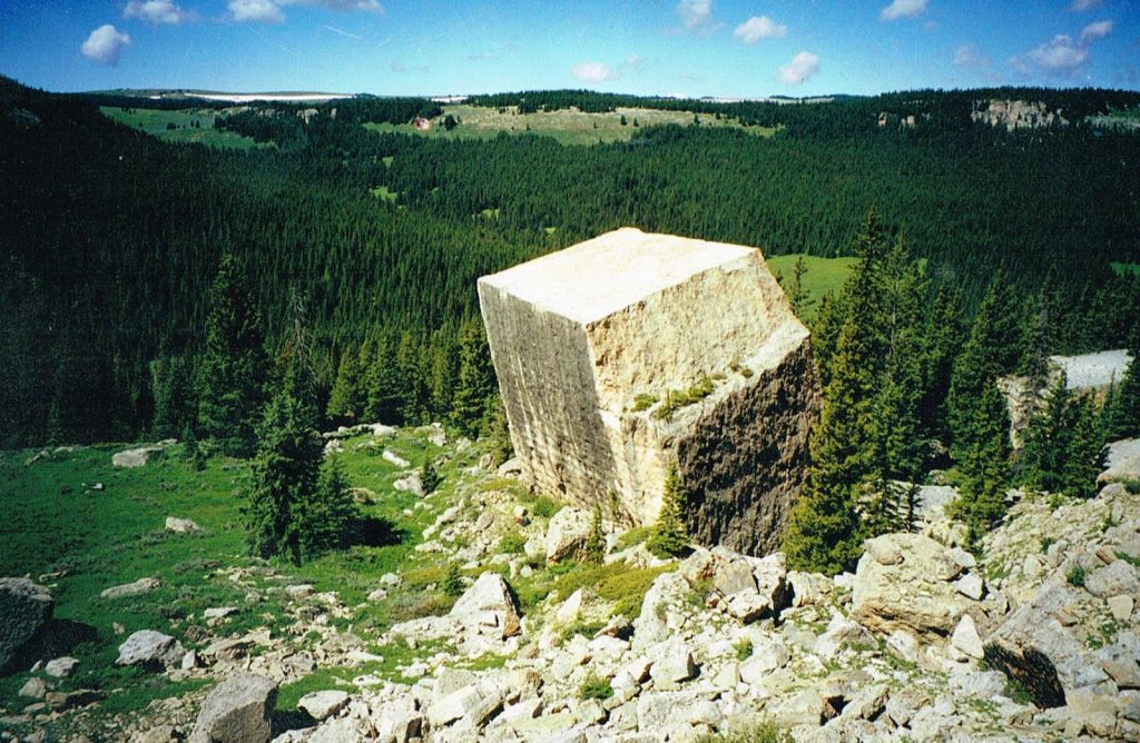 The Wyoming Falling Block: Natural or Man made?