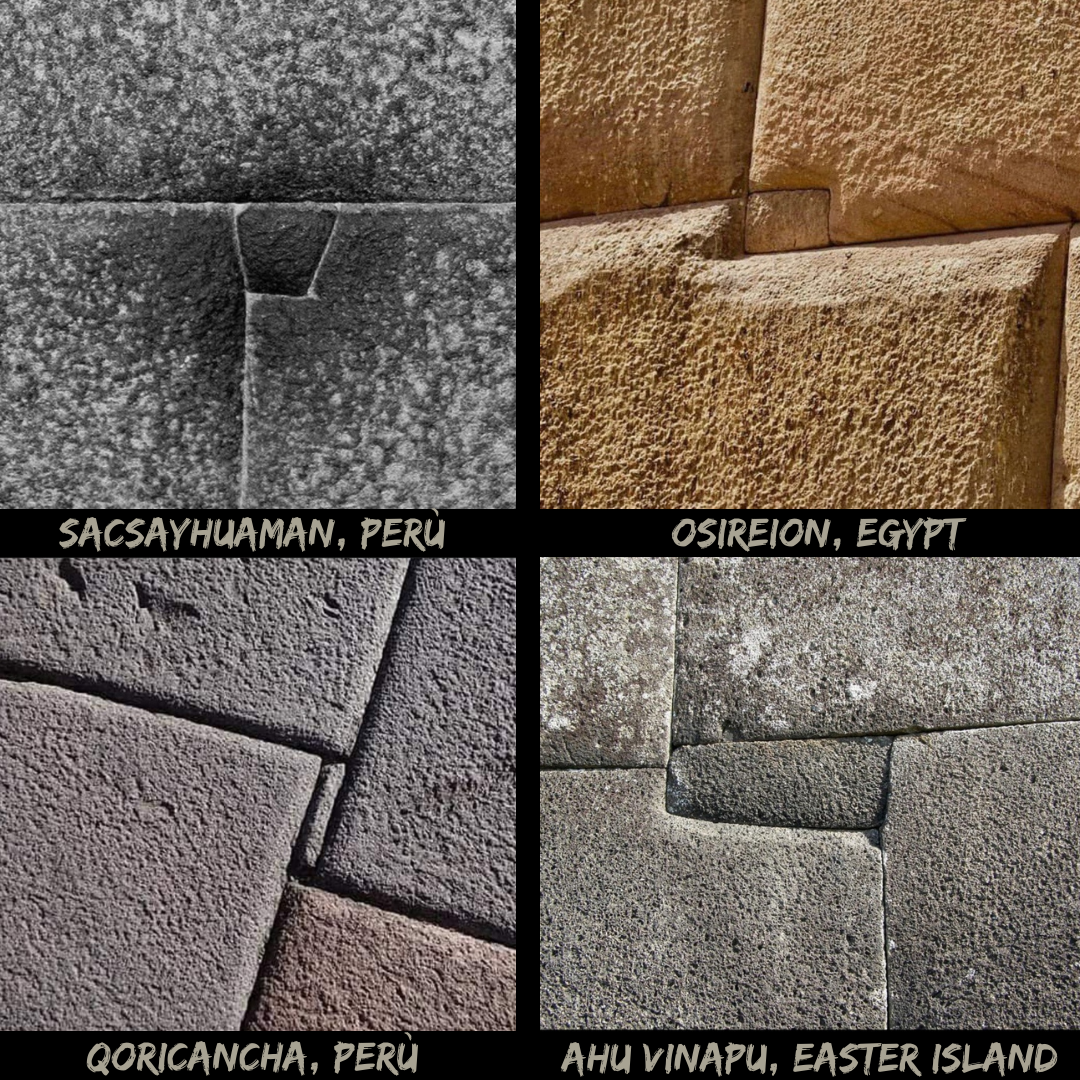 Megalithic Stone Wall Close View Showcasing Massive Megalithic Stone